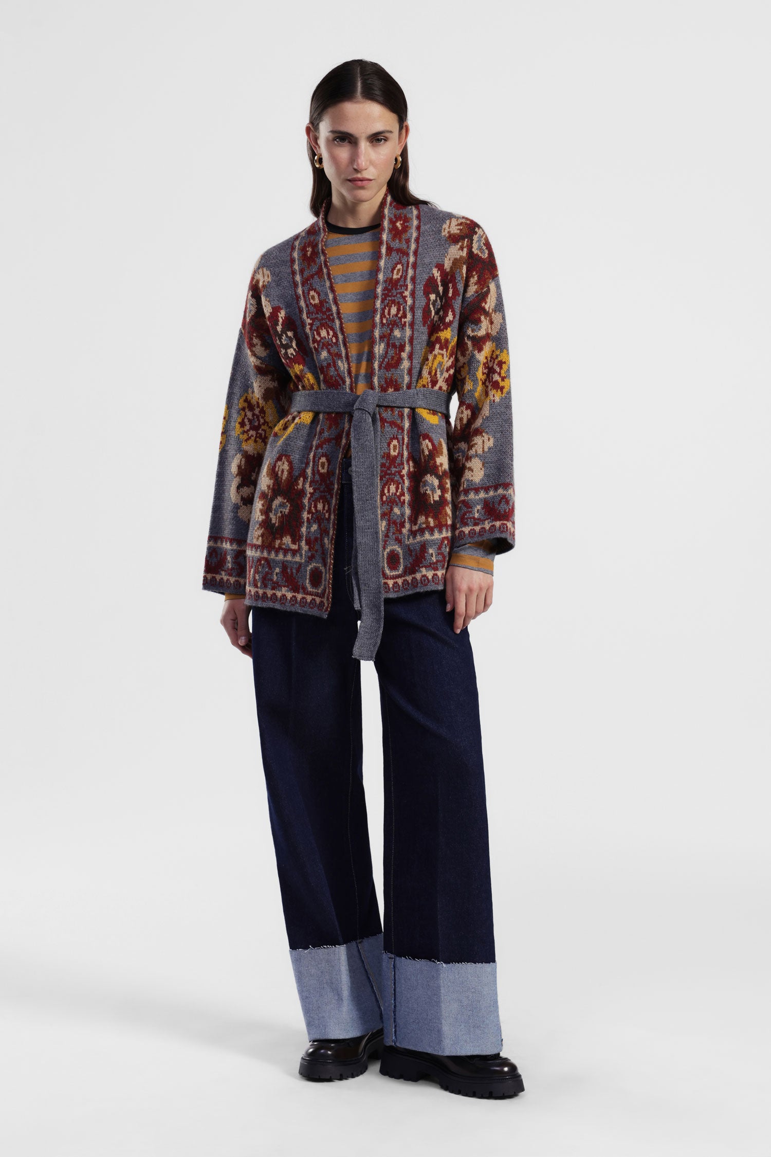 Jeans wide leg con fondo risvoltato – Lizzy Roma